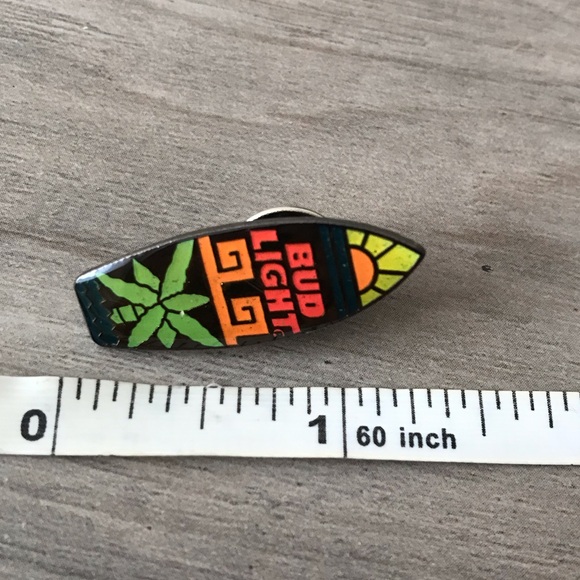 bud light | Other | 99s Bud Light Surfboard Colorful Enamel Pin | Poshmark